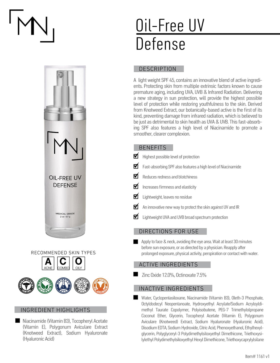 Oil-free UV Defense SPF 45 | Mint & Needle